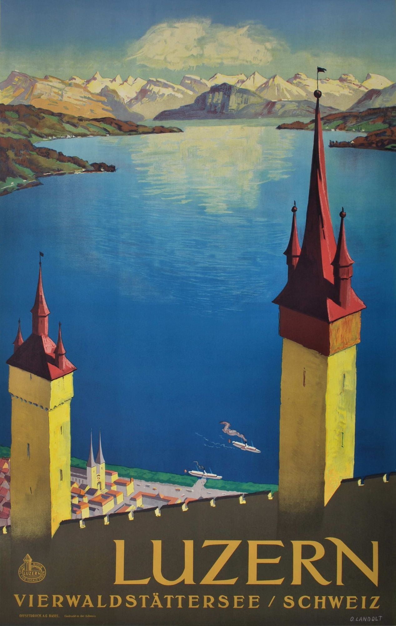 Luzern [Lake Lucerne, Switzerland] – Posters + Prints